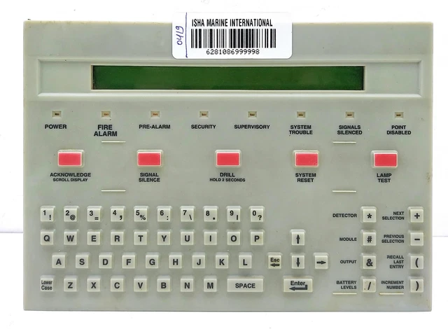 NOTIFIER V001 4100 Rev A Controllo display allarme antincendio EUR 272 ...