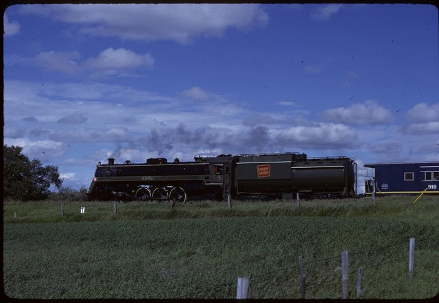 MB9-41 ORIGINAL COLOUR Slide Canadian National Steam Locomotive #6060 ...