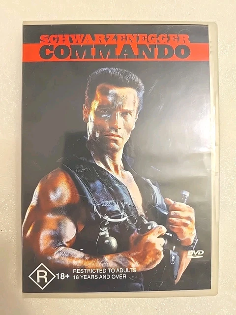 COMMANDO DVD VGC (1985) R4 Schwarzenegger Action Adventure + Free Post ...