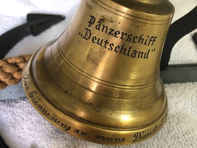 WWII/WW2 GERMAN BRASS big bell KRIEGSMARINE 1933-1936 EUR 317,81 ...