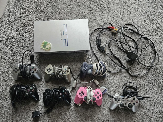 SONY PLAYSTATION 2 PS2 Silver Console Bundle - PAL - Tested & Working £ ...