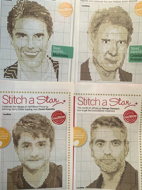 CELEBRITY FAMOUS PEOPLE Cross stitch design chart from magazine ...