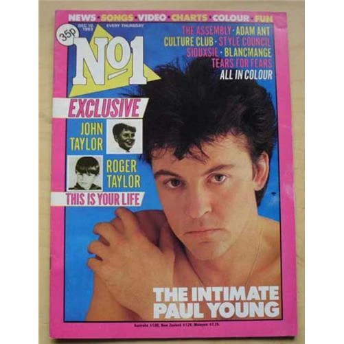 PAUL YOUNG NO.1 Magazine Dec 10 1983 Paul Young Cover With More Inside ...
