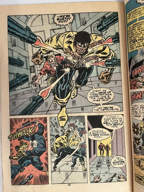 - LUKE CAGE, Power Man #23 - Gideon Mace (1975) Timbre de valeur Conan ...