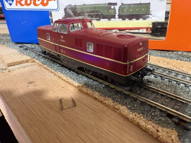 ROCO 63380 DIESEL Locomotive BR V80 DB V80 010, H0, #X-98-6 DCC FITTED ...