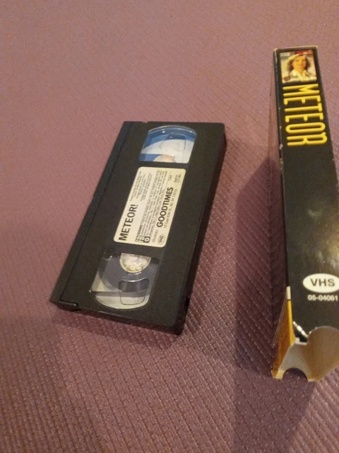 METEOR VHS TAPE Sean Connery Natalie Wood Cult 70s Disaster Epic HTF ...
