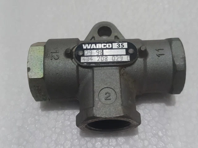 CLAPET ANTI-RETOUR PNEUMATIQUE double WABCO 4342080290 neuf EUR 219,26 ...