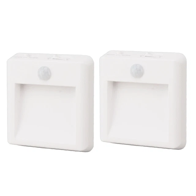 2 MOTION SENSOR Night Lights Plug-in Dimmable 2 Colors £12.90 - PicClick UK