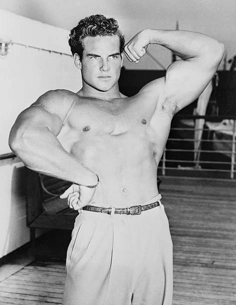 FAMOUS BODYBUILDER & Strongman Mr America Steve Reeves C1950s 1 Old ...