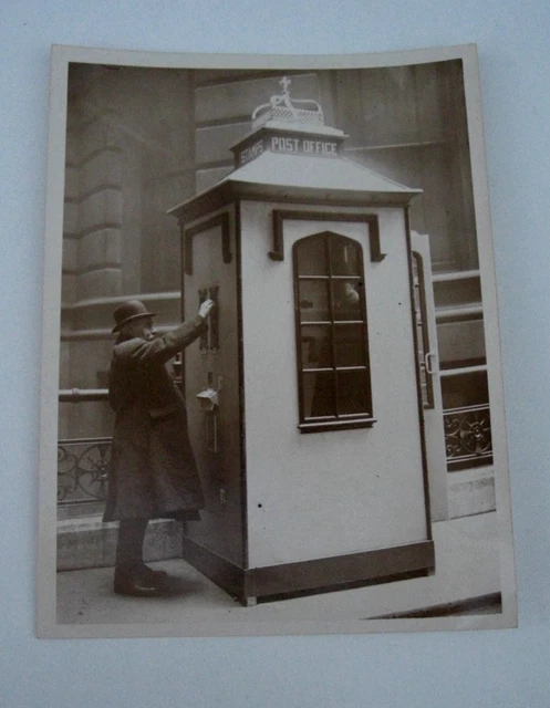 ORIGINAL PHOTO GPO Telephone Kiosk K4 Stamp Machines/ Letterbox London ...