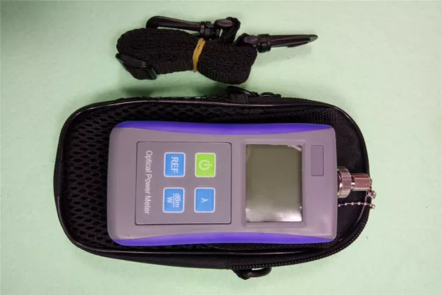 FIBER OPTIC TEST Digital Handheld Optical Power Meter FC Adaptor -70+10 ...
