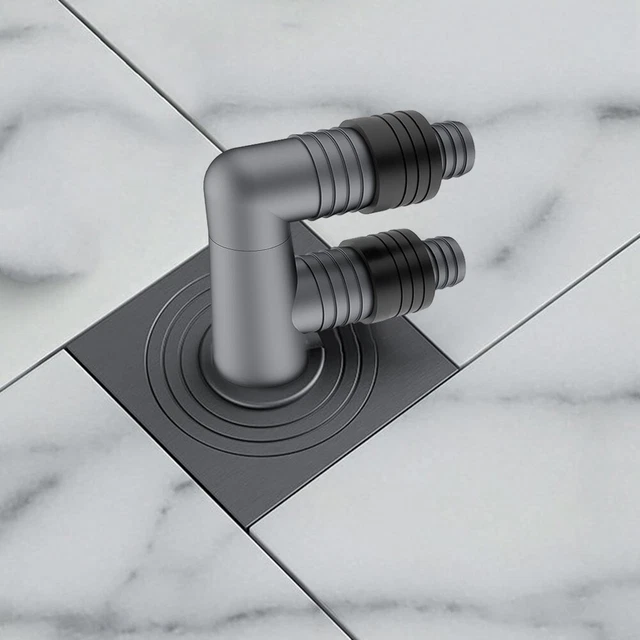 LE DRAIN DE sol coude double t te l gant Ftype am liore la conception de EUR 29,62 - PicClick FR