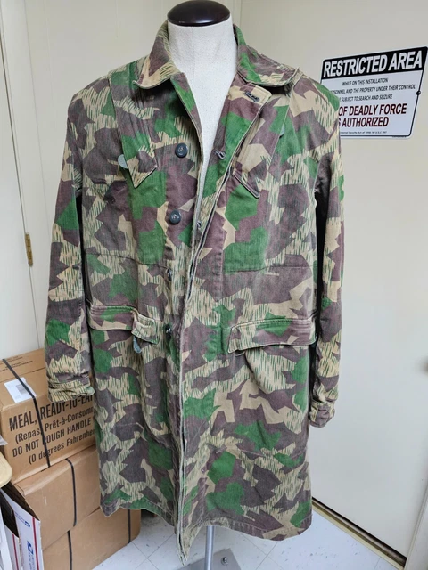 WWII GERMAN PARATROOPER Smock Splinter B Camo SM Wholesale Repro Used ...