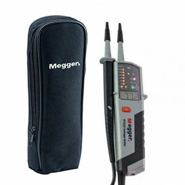 MEGGER TPT420 2 Pole Voltage & Continuity Tester + Optional Case ...