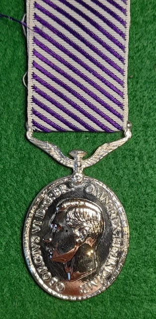 ROYAL AIR FORCE Distinguished Flying Medal DFM GVI Silver Plated ...