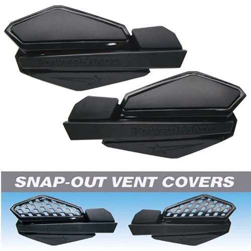 POWERMADD STAR SERIES Handguard Kit For Ski-Doo Snowmobile (Black/Black ...