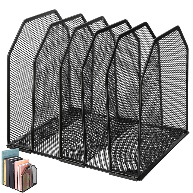 PAPER ORGANIZER DOCUMENT Holder Desk with Upright Sections Standing ...