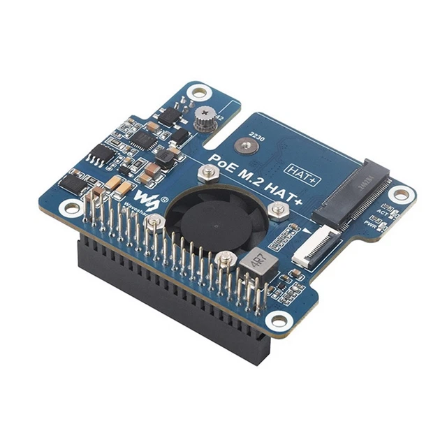 FOR 5 PCle to M.2 HAT+ PoE Expansion Board Adapter Board Supports ...