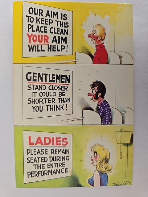 VINTAGE BAMFORTH SEASIDE Comic Humour Saucy Postcards Unused 'Comic ...