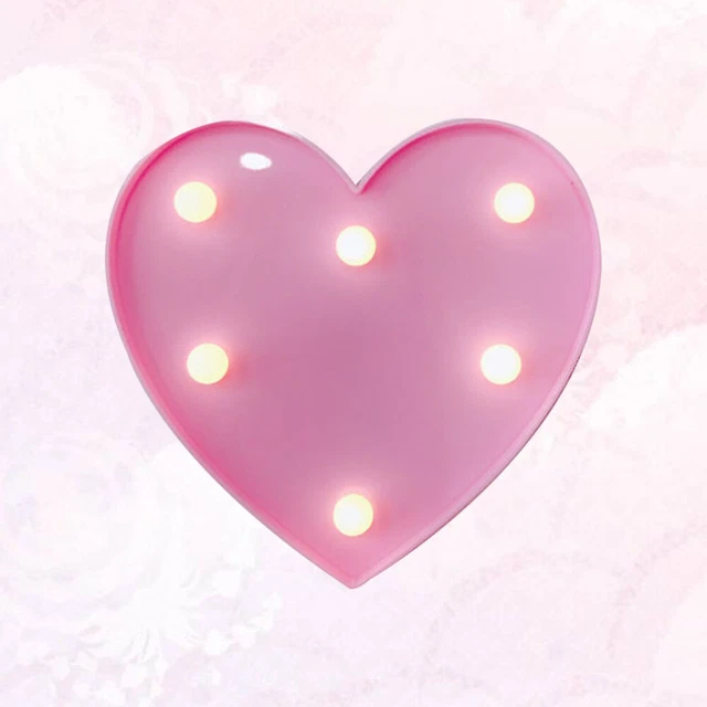 PINK CHILD LED Marquee Sign Love Heart Signs Valentines Day Lamp £9.55 ...