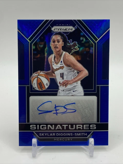 2023 PANINI PRIZM WNBA Skylar Diggins-Smith Signatures SG-SDS bleu auto ...