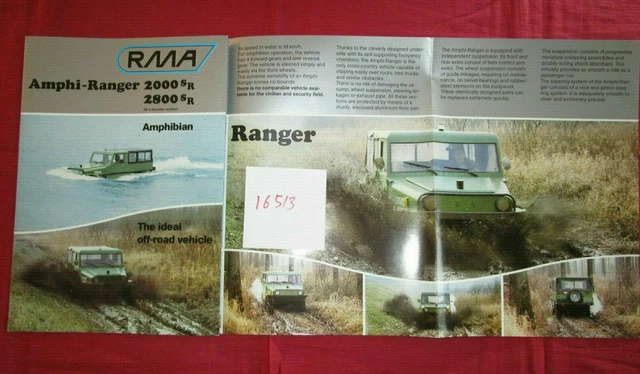 N°16513 : RMA Amphi-ranger 2000 SR-2800 SR dépliant english text 1983 ...