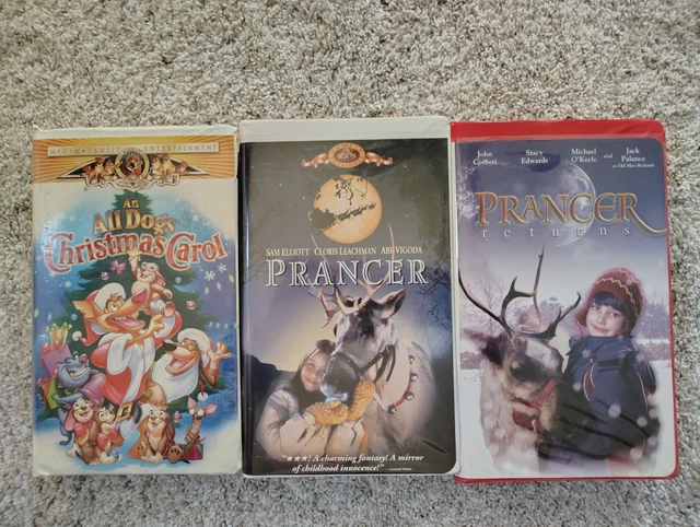 CHRISTMAS VHS MOVIES. Prancer, Prancer Returns, All Dogs Christmas Carol £5.51 - PicClick UK