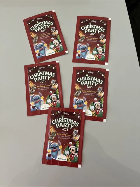 MORRISONS DISNEY CHRISTMAS Party 2025 Unopened Packs X 5 £3.84 ...