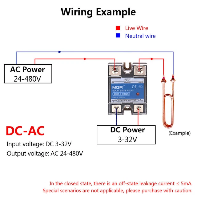 SOLID STATE RELAY SSR Module Single Phase 10A -150A DC-DC DC-AC With ...