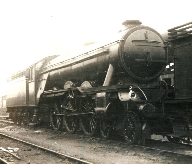 ANTIQUE TRAIN POSTCARD RPPC 4471 steam locomotive & tender at York ...