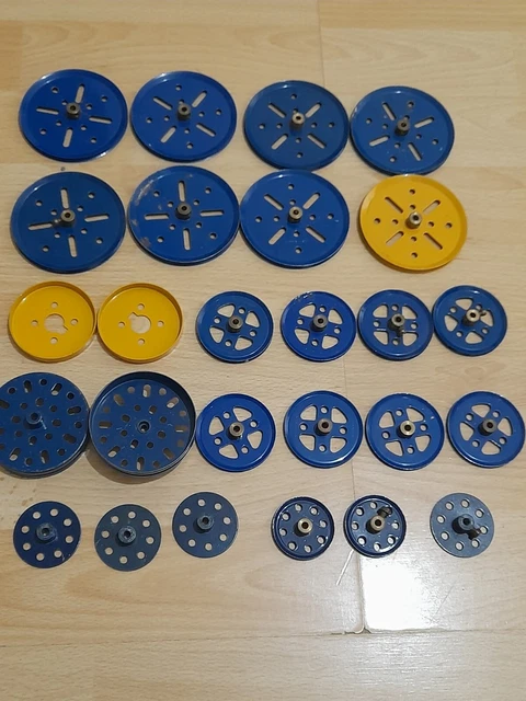 VTG MECCANO FLANGED Bush wheels joblot £15.00 - PicClick UK