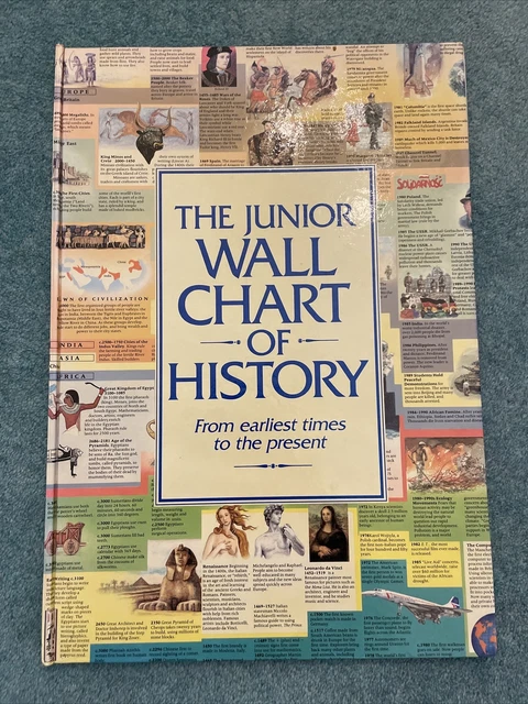 THE JUNIOR WALL Chart of World History hardback book £25.00 - PicClick UK