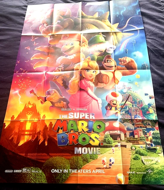 SUPER MARIO BROS Movie (2023) ORIGINAL 24 x 35 MOVIE THEATRE POSTER ...