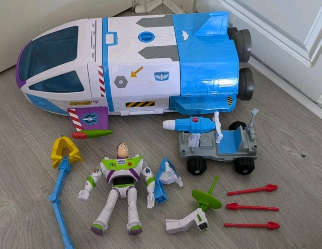 DISNEY PIXAR TOY Story Buzz Lightyear Command Spaceship Complete Lights ...