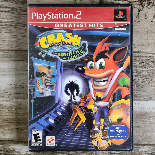 CRASH BANDICOOT THE Wrath of Cortex Greatest Hits Sony PlayStation 2 ...