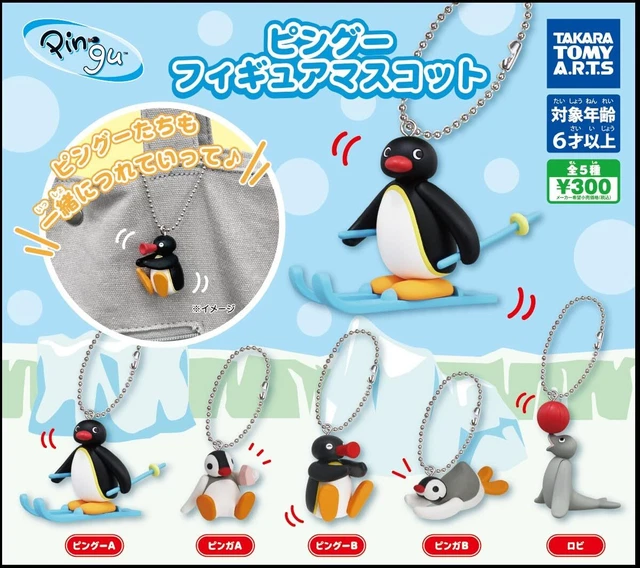 PINGU FIGURE MASCOT [all 5 types set (full complete)] Gacha Gacha cap ...