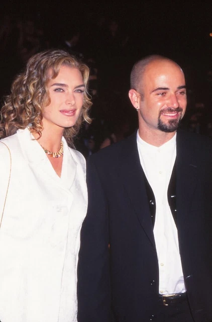 DIA BROOKE SHIELDS und Andre Agassi 1997 KB-format Fotograf P17-24-4-4 ...