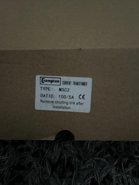 CROMPTON CURRENT TRANSFORMER MSC2 Ratio 100/5A $41.13 - PicClick