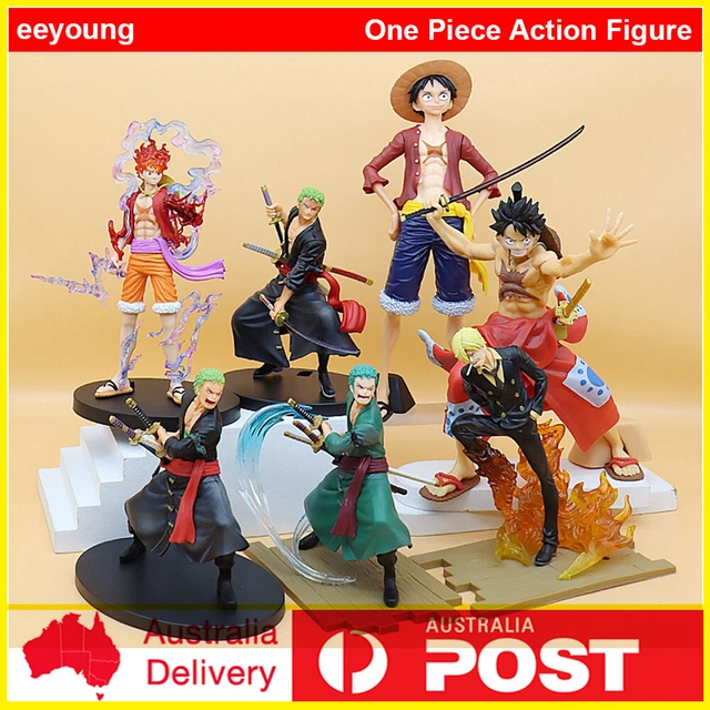 ANIME ONE PIECE Luffy Ace Roronoa Zoro Action Figure Toy Xmas Gift ...