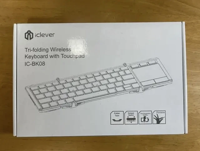 ICLEVER KEYBOARD FOLDING Bluetooth USB Touchpad IC-BK08 Dark Gray EUR ...