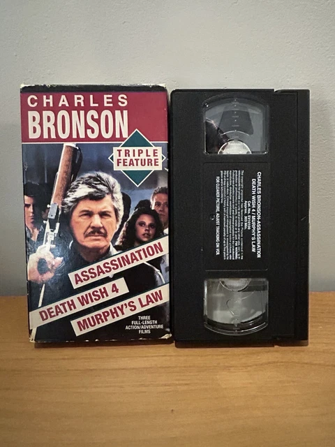 CHARLES BRONSON TRIPLE Feature VHS Assassination Death Wish 4 Murphy’s Law £5.65 - PicClick UK