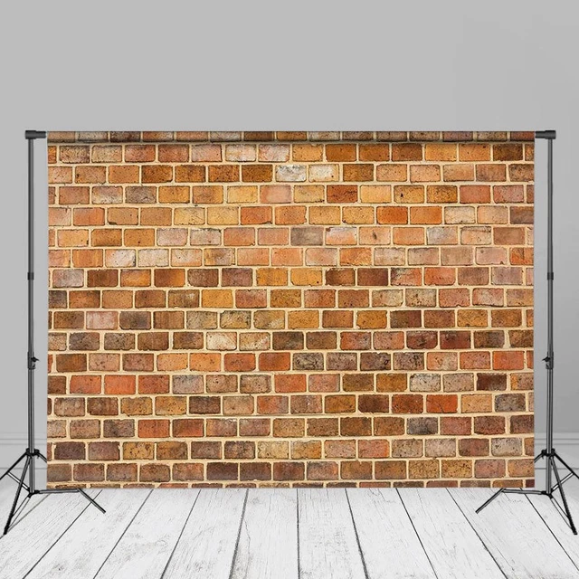 BUCOLIC ORANGE BROWN Brick Portrait Photo Backdrop $37.90 - PicClick AU