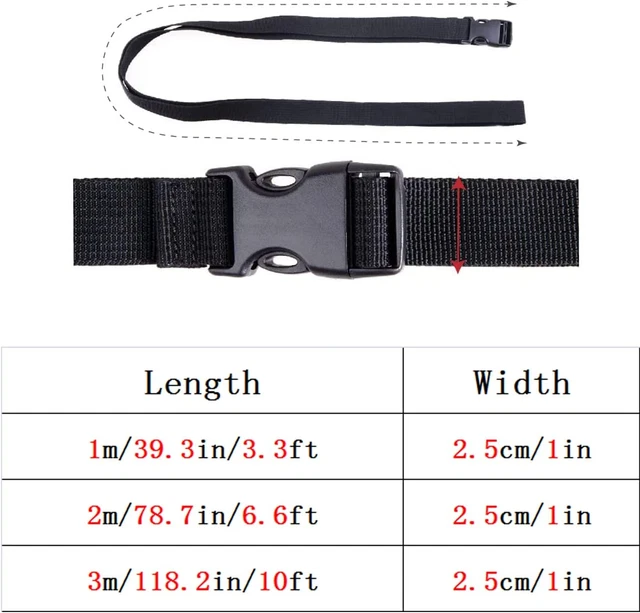UTILITY STRAPS LUGGAGE Strap with Quick Release Buckle Adjustable Nylon ...
