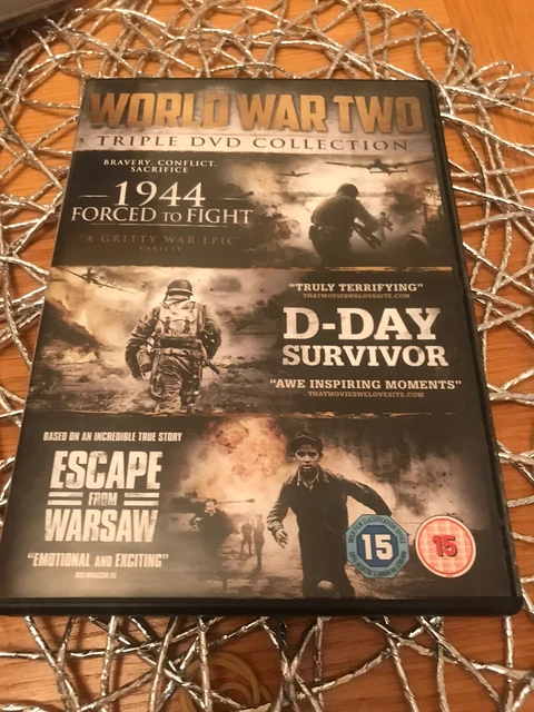 WW2 TRIPLE DVD Collection - Forced to Fight, D-Day Survivor, Escape ...