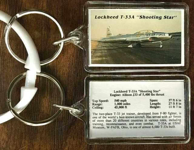 LOCKHEED T-33A SHOOTING Star Airplane Aircraft US Air Force Museum W ...