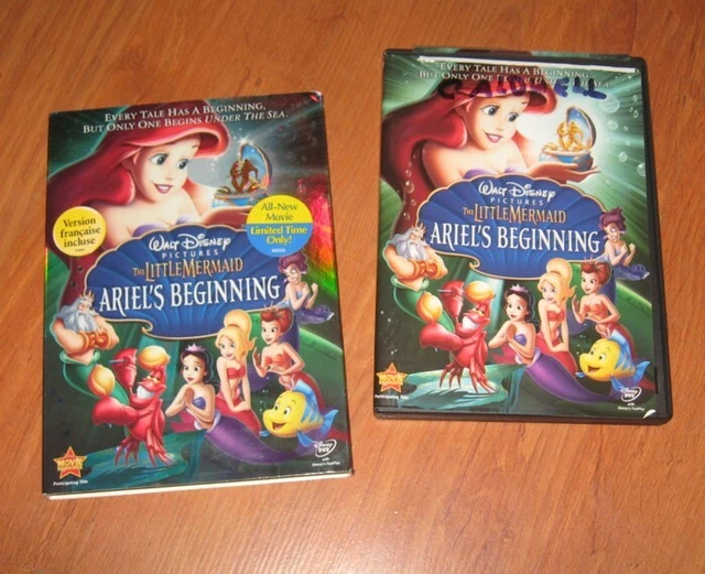 THE LITTLE MERMAID DVD movie Ariel's Beginning DISNEY mermaid £5.82 ...