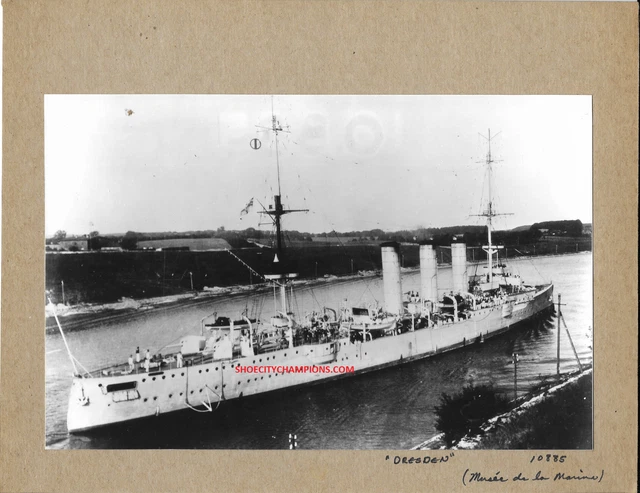 SMS EMDEN PHOTOGRAPH-WWI-GERMAN Small Protected Cruiser-Dresden-Free ...