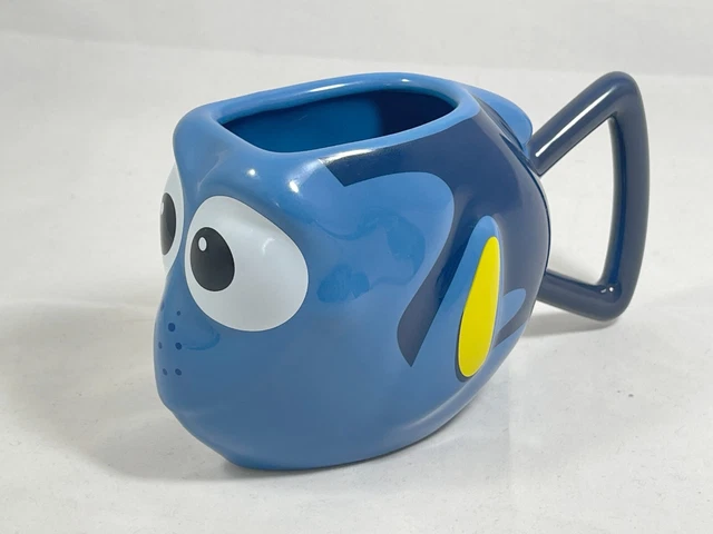 DISNEY STORE PIXAR Finding Nemo Dory 3D Ceramic Mug Cup Tea Coffee Blue ...