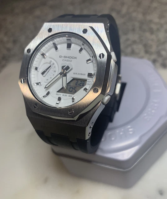 CASIO G-SHOCK GMA-S2100 Steel Casioak Mini Rare White Watch AP Royal ...