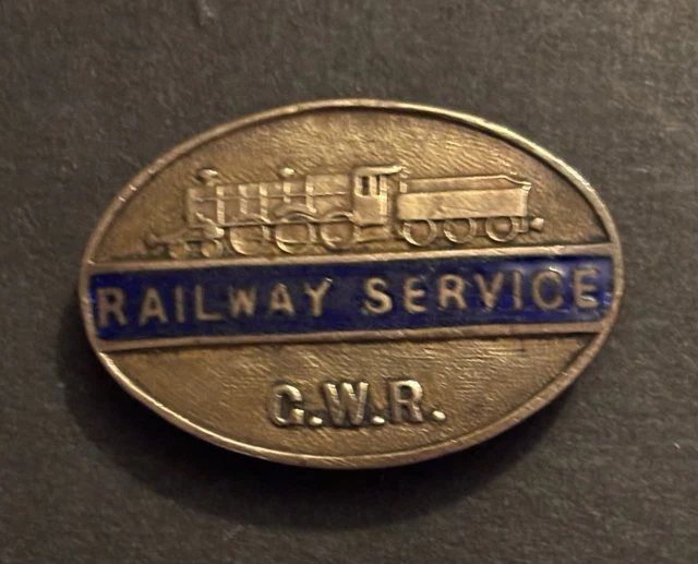 ORIGINAL WW2 GWR Railway Service Badge No J 97684 Great Western Railway ...